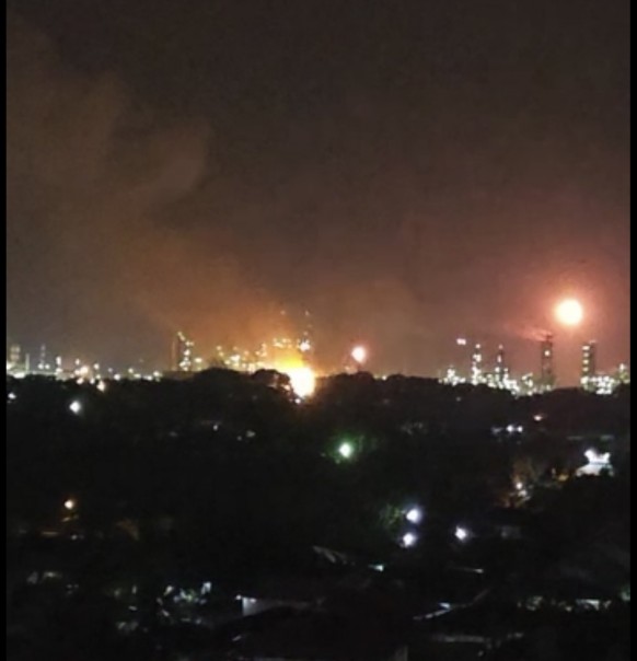 Kondisi Terkini Pasca Ledakan dan Kobaran Api di Area Kilang Pertamina ...