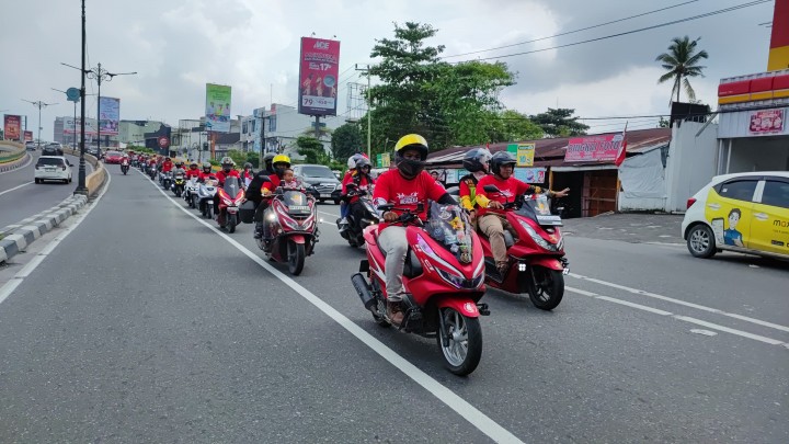 Rayakan Kemerdekaan, Honda Community Convoy Merdeka 2024 | RIAU24.COM